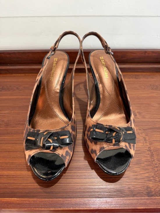 Naturalizer | Shoes | Naturalizer Barker Leopard Print Slingback Peep ...